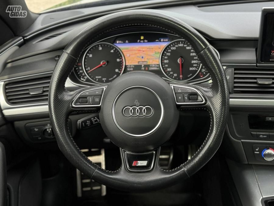 Black Audi A6 2016 in Vilnius, with an engine capacity of 3.00 L and mileage of 227 thousand km for 13900 €, photo 22 on AUTOMOTO.COM.LV