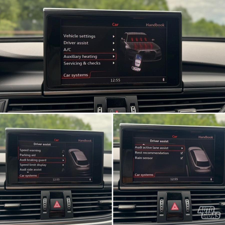 Black Audi A6 2016 in Vilnius, with an engine capacity of 3.00 L and mileage of 311 thousand km for 13900 €, photo 9 on AUTOMOTO.COM.LV