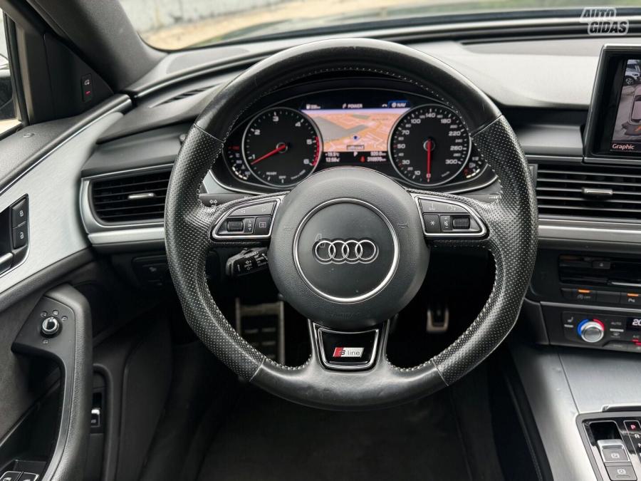 Black Audi A6 2016 in Vilnius, with an engine capacity of 3.00 L and mileage of 311 thousand km for 13900 €, photo 24 on AUTOMOTO.COM.LV