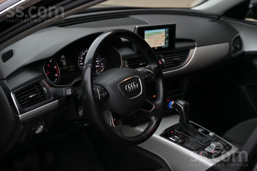 Black Audi A6 2016 in Jelgava, with an engine capacity of 2.00 L and mileage of 255 thousand km for 12000 €, photo 14 on AUTOMOTO.COM.LV