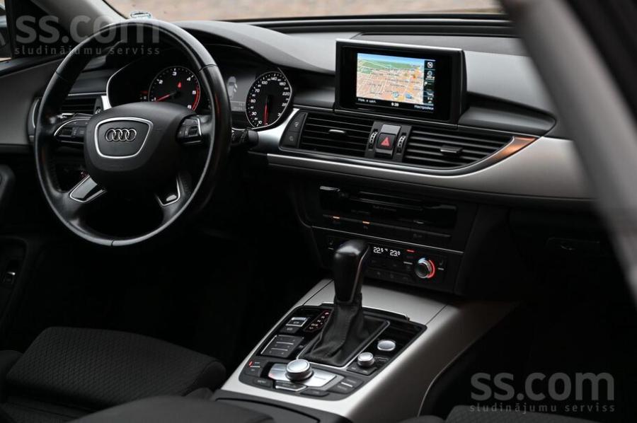 Black Audi A6 2016 in Jelgava, with an engine capacity of 2.00 L and mileage of 255 thousand km for 12000 €, photo 24 on AUTOMOTO.COM.LV