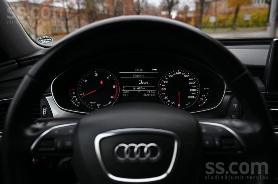Black Audi A6 2016 in Jelgava, with an engine capacity of 2.00 L and mileage of 255 thousand km for 12000 €, photo 25 on AUTOMOTO.COM.LV