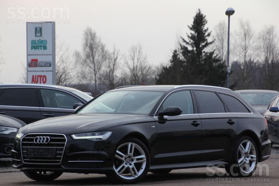 Black Audi A6 2016 in Tukums, with an engine capacity of 1.80 L and mileage of 214 thousand km for 14990 €, photo 1 on AUTOMOTO.COM.LV