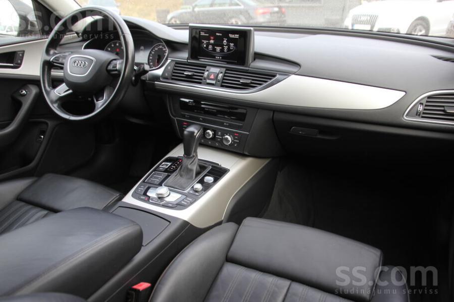 Black Audi A6 2016 in Tukums, with an engine capacity of 1.80 L and mileage of 214 thousand km for 14990 €, photo 6 on AUTOMOTO.COM.LV