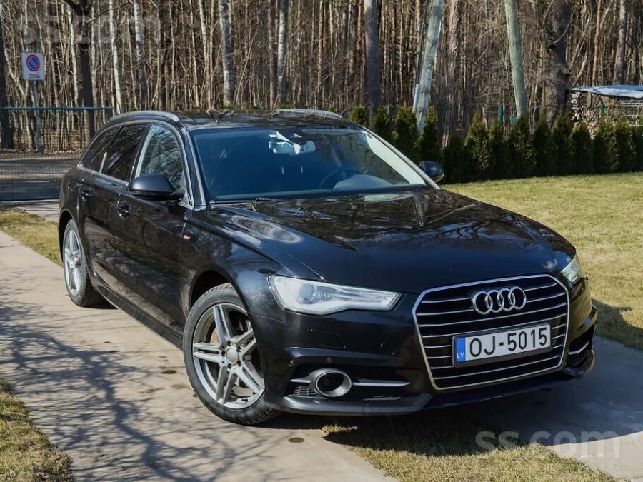 Black Audi A6 2016 in Riga, with an engine capacity of 3.00 L and mileage of 310 thousand km for 9895 €, photo 8 on AUTOMOTO.COM.LV