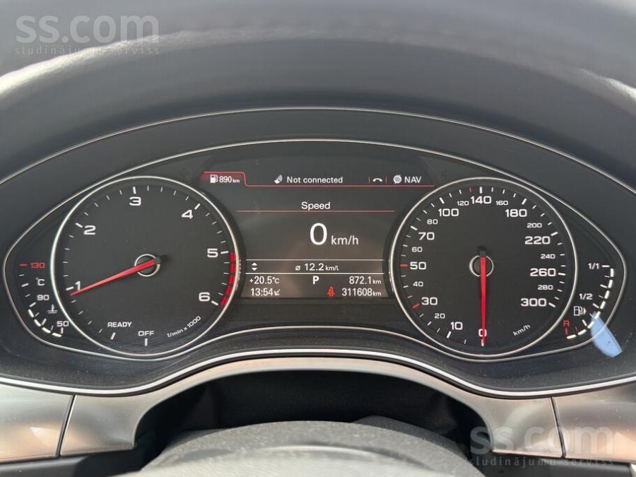 Black Audi A6 2016 in Riga, with an engine capacity of 3.00 L and mileage of 312 thousand km for 8795 €, photo 20 on AUTOMOTO.COM.LV