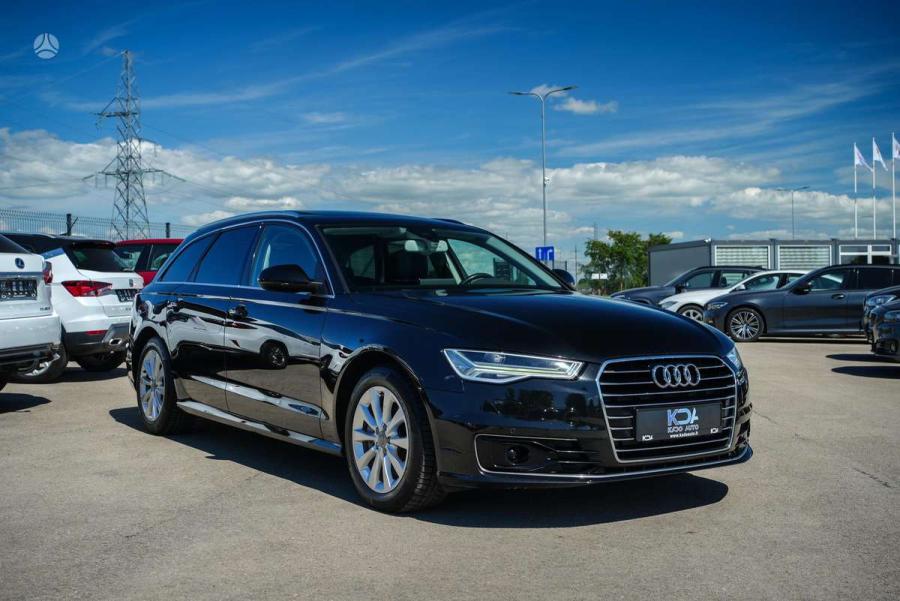 Black Audi A6 2016 in Marijampole, with an engine capacity of 2.97 L and mileage of 255 thousand km for 15250 €, photo 1 on AUTOMOTO.COM.LV