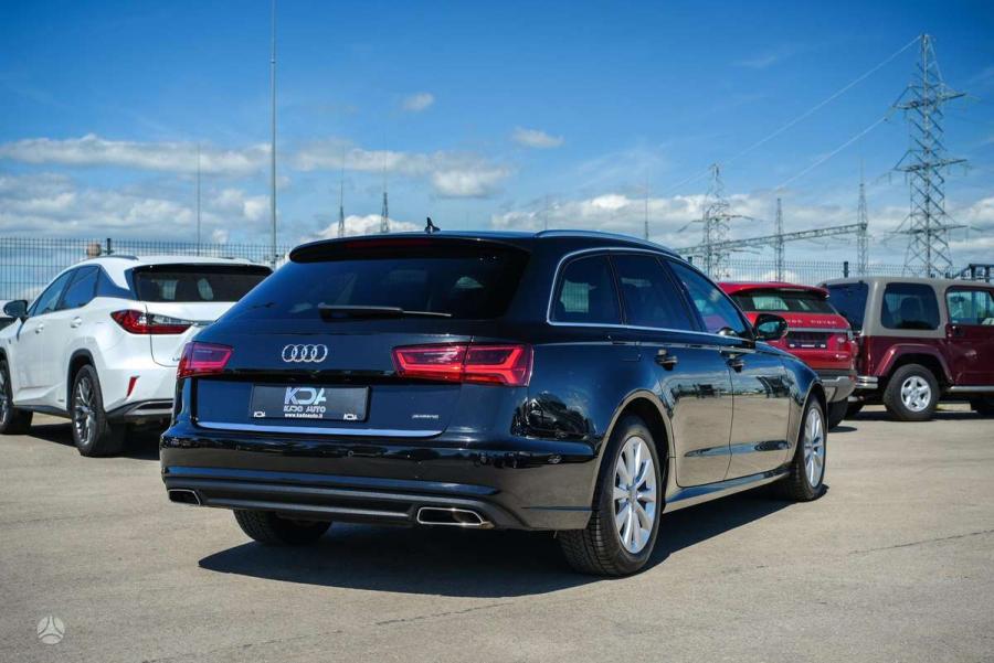 Black Audi A6 2016 in Marijampole, with an engine capacity of 2.97 L and mileage of 255 thousand km for 15250 €, photo 13 on AUTOMOTO.COM.LV