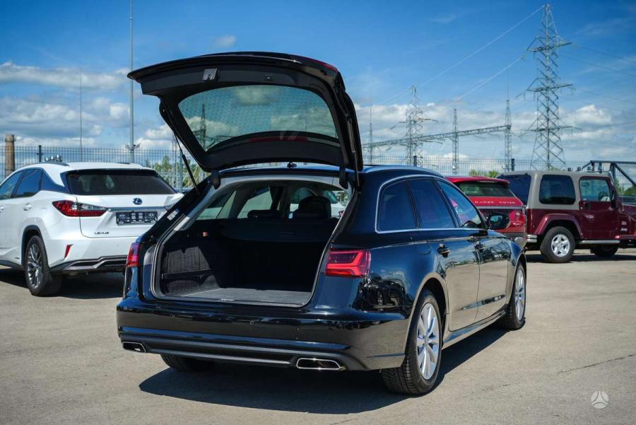 Black Audi A6 2016 in Marijampole, with an engine capacity of 2.97 L and mileage of 255 thousand km for 15250 €, photo 14 on AUTOMOTO.COM.LV