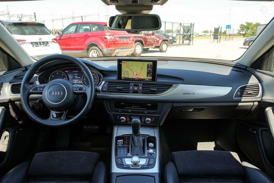 Black Audi A6 2016 in Marijampole, with an engine capacity of 2.97 L and mileage of 255 thousand km for 15250 €, photo 17 on AUTOMOTO.COM.LV