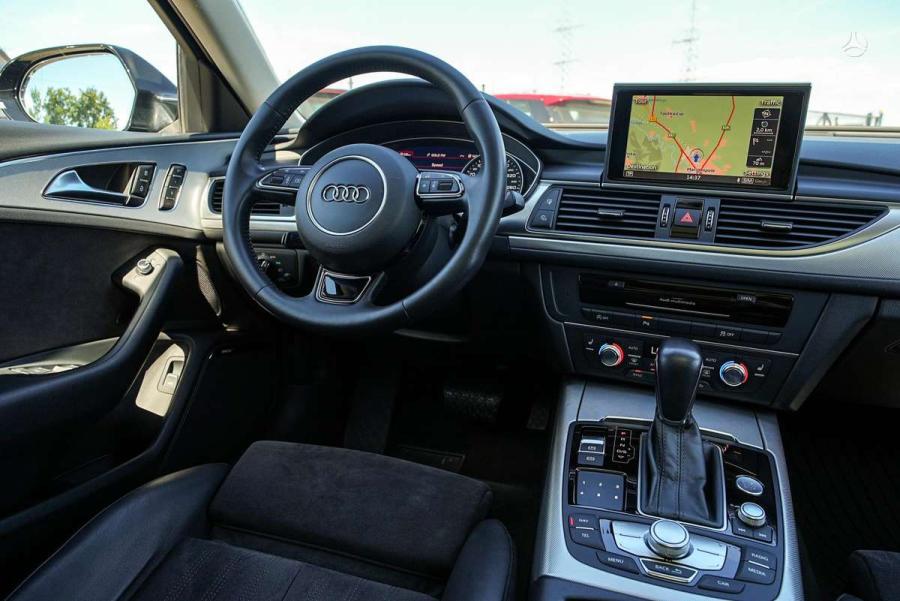 Black Audi A6 2016 in Marijampole, with an engine capacity of 2.97 L and mileage of 255 thousand km for 15250 €, photo 18 on AUTOMOTO.COM.LV