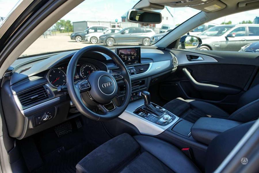 Black Audi A6 2016 in Marijampole, with an engine capacity of 2.97 L and mileage of 255 thousand km for 15250 €, photo 28 on AUTOMOTO.COM.LV