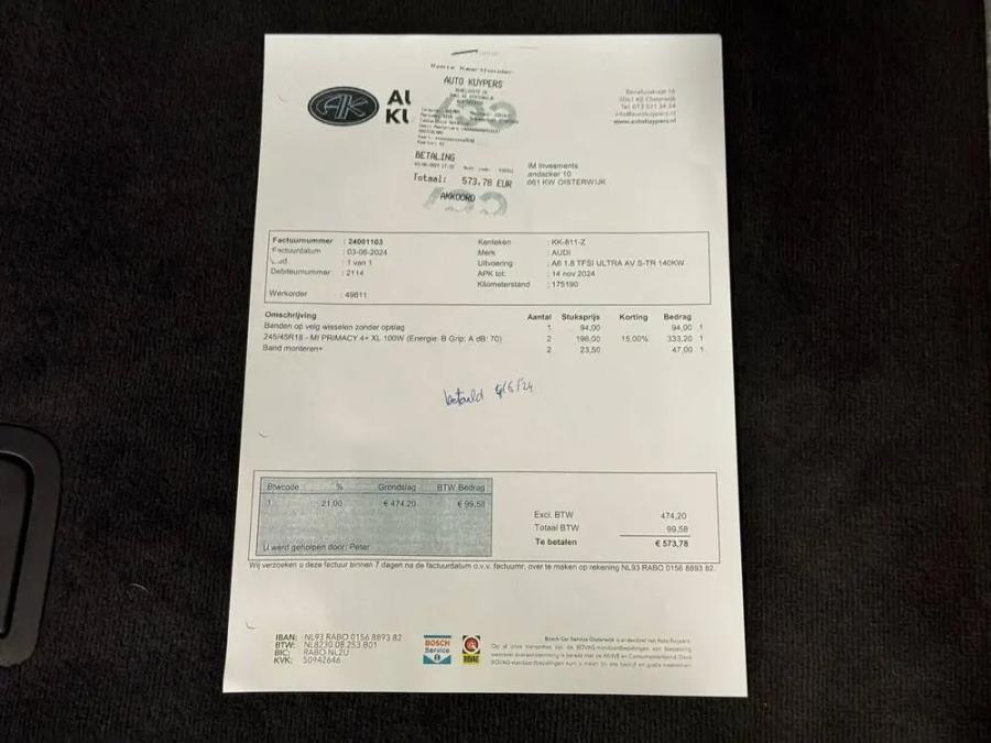 Черный Ауди А6 2016 в Юрмала, объемом двигателя 1.80 л и пробегом 208 тыс. км за 15850 €, фото 65 на AUTOMOTO.COM.LV
