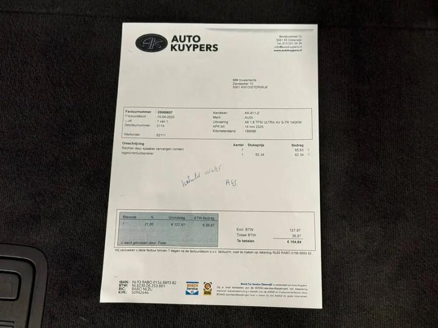 Черный Ауди А6 2016 в Юрмала, объемом двигателя 1.80 л и пробегом 208 тыс. км за 15850 €, фото 68 на AUTOMOTO.COM.LV