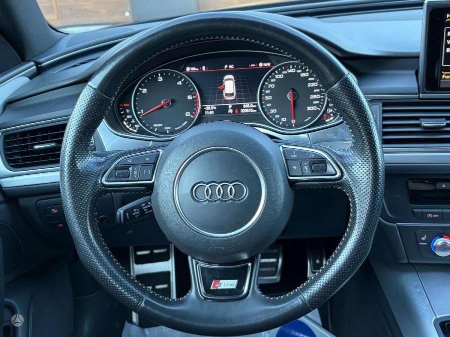 Black Audi A6 2016 in Raseiniai, with an engine capacity of 1.97 L and mileage of 321 thousand km for 12999 €, photo 16 on AUTOMOTO.COM.LV