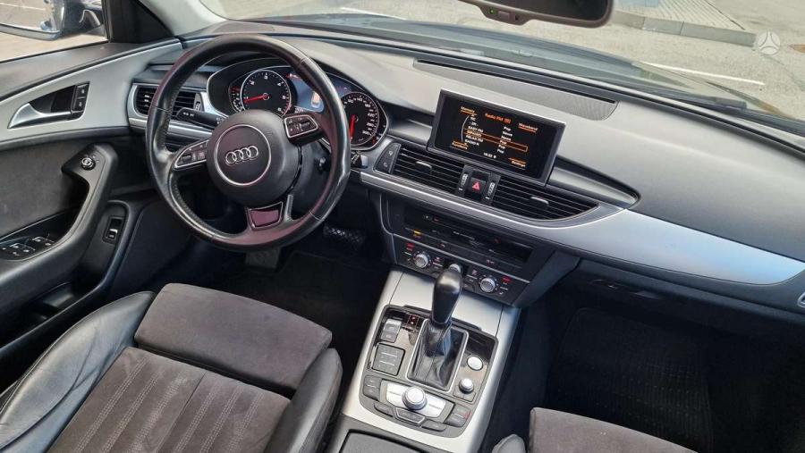 Black Audi A6 2016 in Kaunas, with an engine capacity of 1.97 L and mileage of 298 thousand km for 12450 €, photo 8 on AUTOMOTO.COM.LV