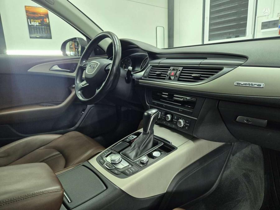 Black Audi A6 2016 in Utena, with an engine capacity of 1.97 L and mileage of 280 thousand km for 13990 €, photo 15 on AUTOMOTO.COM.LV