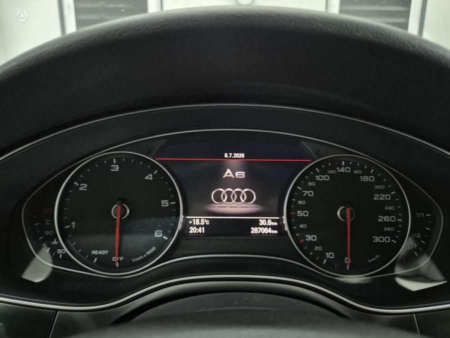 Black Audi A6 2016 in Utena, with an engine capacity of 1.97 L and mileage of 280 thousand km for 13990 €, photo 20 on AUTOMOTO.COM.LV