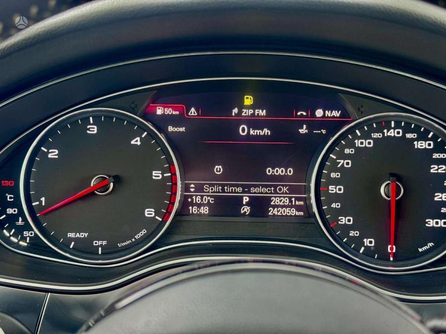 Black Audi A6 2016 in Kretinga, with an engine capacity of 2.97 L and mileage of 242 thousand km for 14000 €, photo 24 on AUTOMOTO.COM.LV