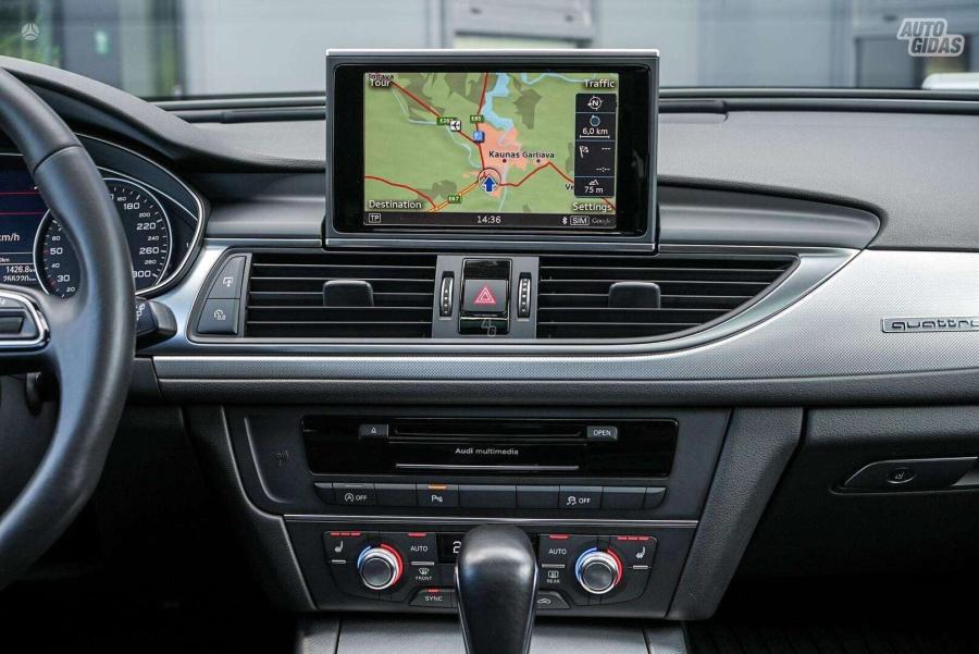 Melns Audi A6 2016 Kauņa, ar dzinēja tilpumu 3.00 L un nobraukumu 255 tūkst. km par 15250 €, foto 22 vietnē AUTOMOTO.COM.LV