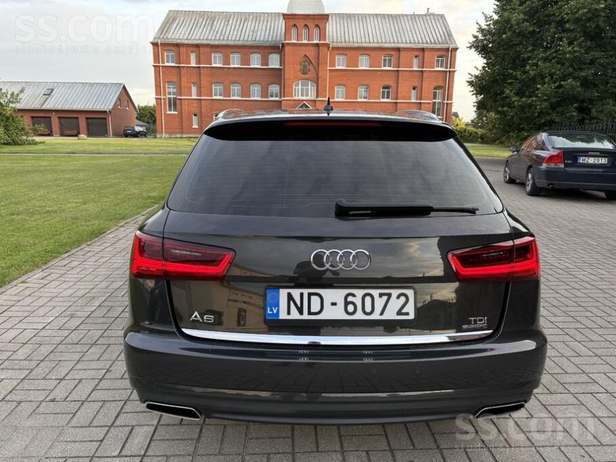 Black Audi A6 2016 in Rezekne, with an engine capacity of 3.00 L and mileage of 255 thousand km for 14750 €, photo 6 on AUTOMOTO.COM.LV