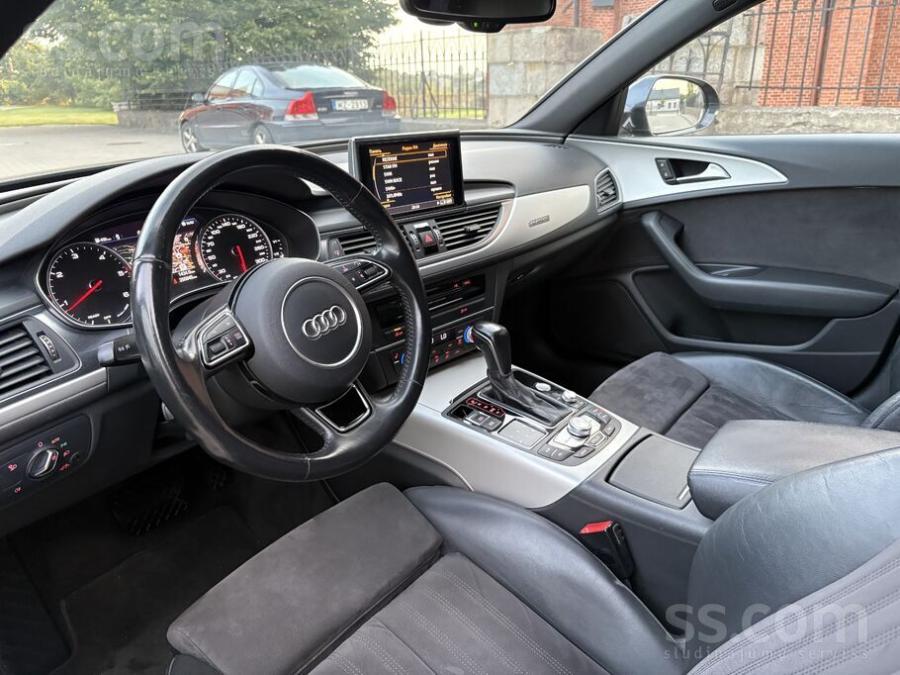 Black Audi A6 2016 in Rezekne, with an engine capacity of 3.00 L and mileage of 255 thousand km for 14750 €, photo 13 on AUTOMOTO.COM.LV