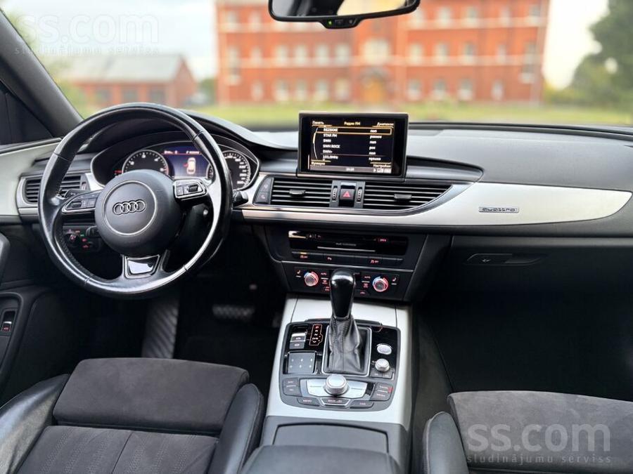 Black Audi A6 2016 in Rezekne, with an engine capacity of 3.00 L and mileage of 255 thousand km for 14750 €, photo 14 on AUTOMOTO.COM.LV