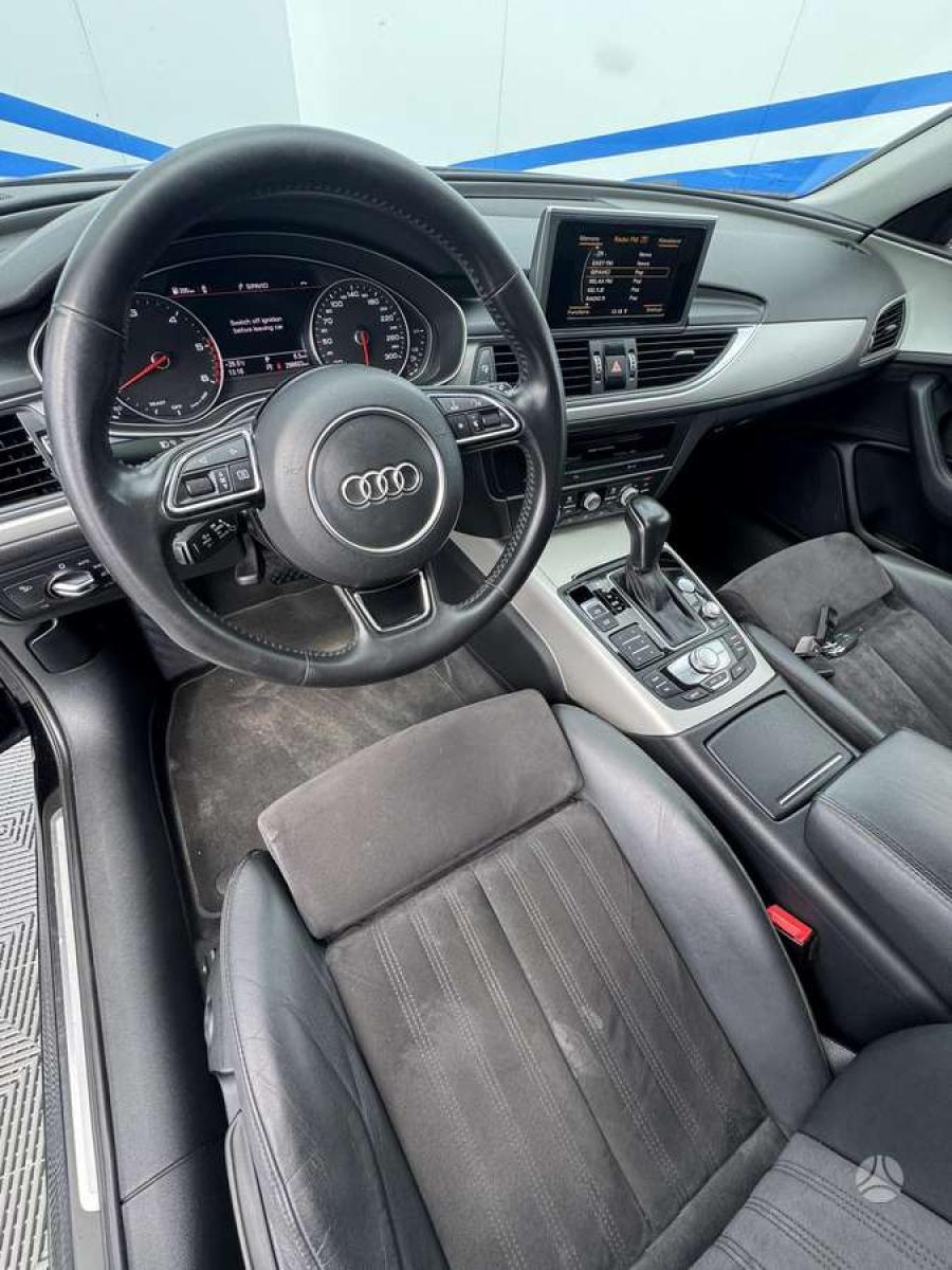 Melns Audi A6 2016 Kauņa, ar dzinēja tilpumu 1.97 L un nobraukumu 299 tūkst. km par 12499 €, foto 12 vietnē AUTOMOTO.COM.LV