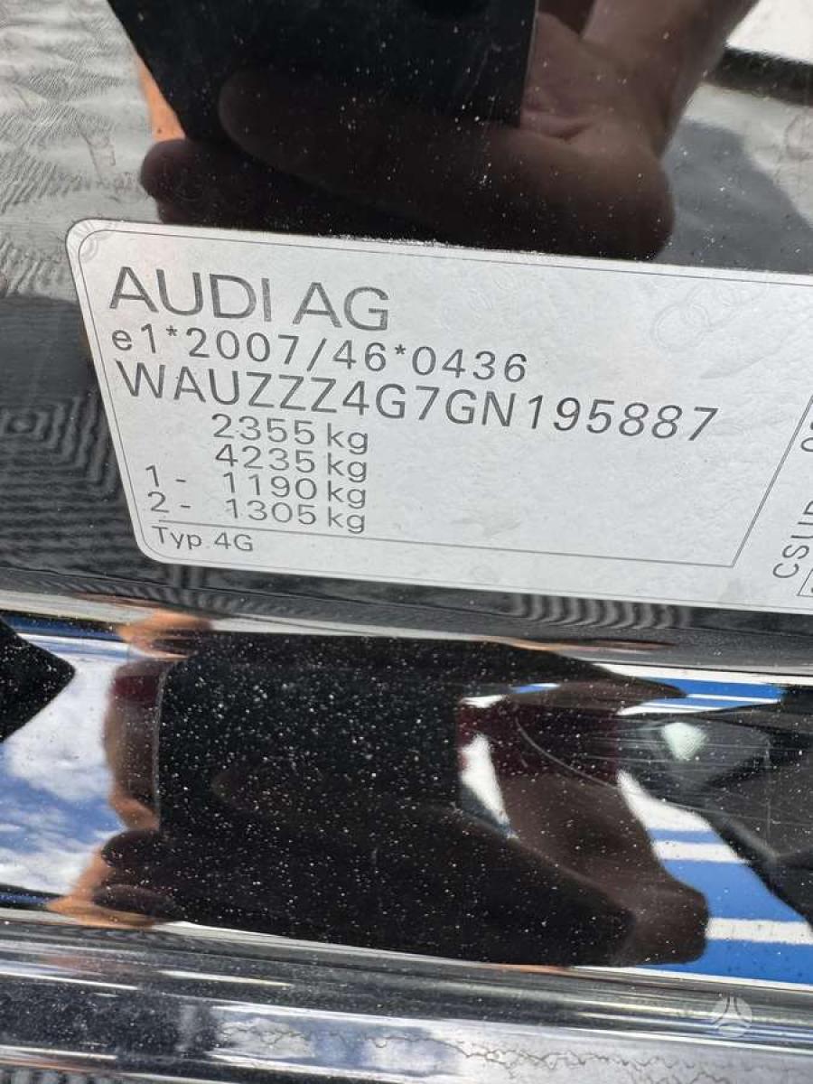 Melns Audi A6 2016 Kauņa, ar dzinēja tilpumu 1.97 L un nobraukumu 299 tūkst. km par 12499 €, foto 14 vietnē AUTOMOTO.COM.LV