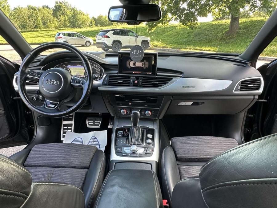Black Audi A6 2016 in Kaunas, with an engine capacity of 2.97 L and mileage of 268 thousand km for 15900 €, photo 7 on AUTOMOTO.COM.LV