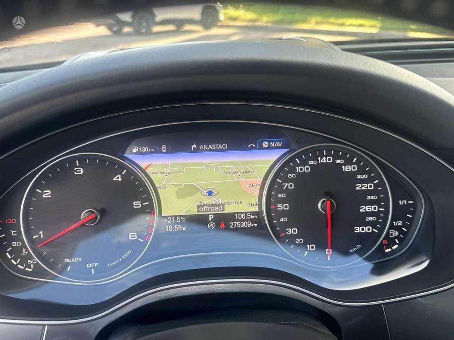 Black Audi A6 2016 in Kaunas, with an engine capacity of 2.97 L and mileage of 268 thousand km for 15900 €, photo 9 on AUTOMOTO.COM.LV