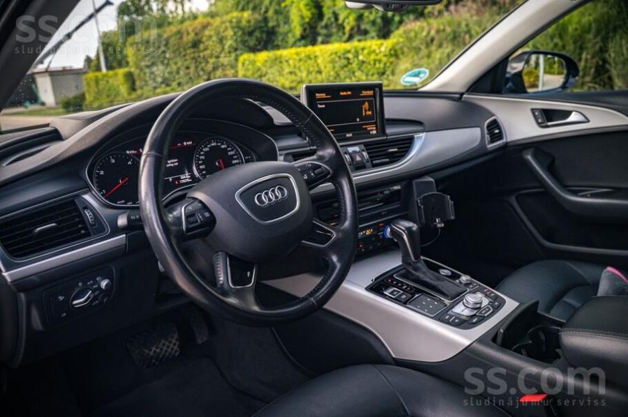 Black Audi A6 2016 in Riga, with an engine capacity of 3.00 L and mileage of 179 thousand km for 14990 €, photo 13 on AUTOMOTO.COM.LV