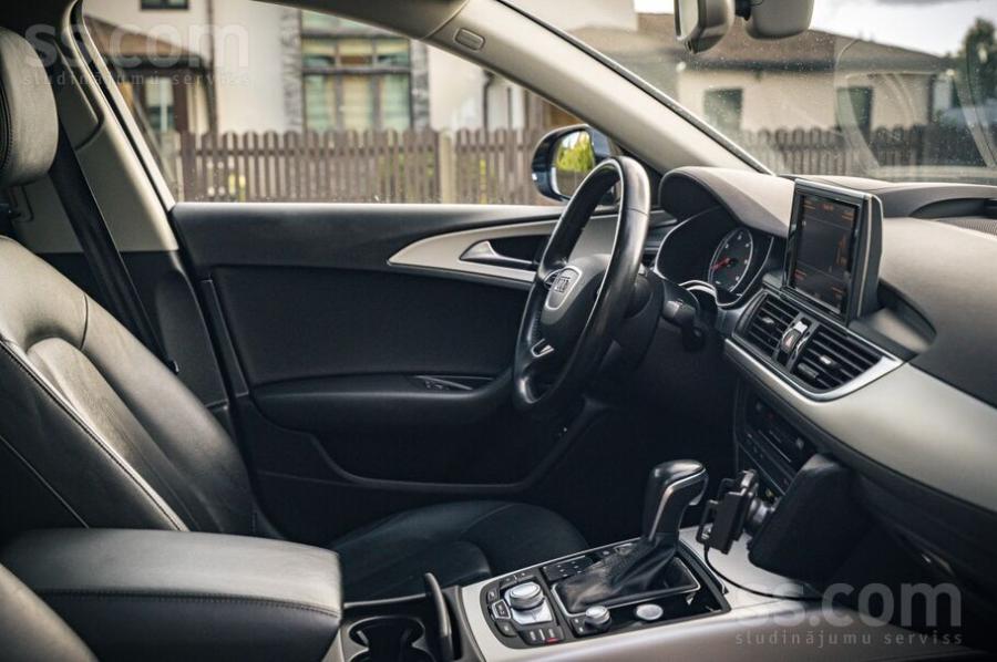 Black Audi A6 2016 in Riga, with an engine capacity of 3.00 L and mileage of 179 thousand km for 14990 €, photo 16 on AUTOMOTO.COM.LV