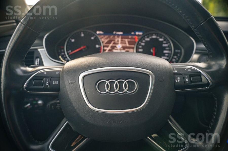 Black Audi A6 2016 in Riga, with an engine capacity of 3.00 L and mileage of 179 thousand km for 14990 €, photo 23 on AUTOMOTO.COM.LV