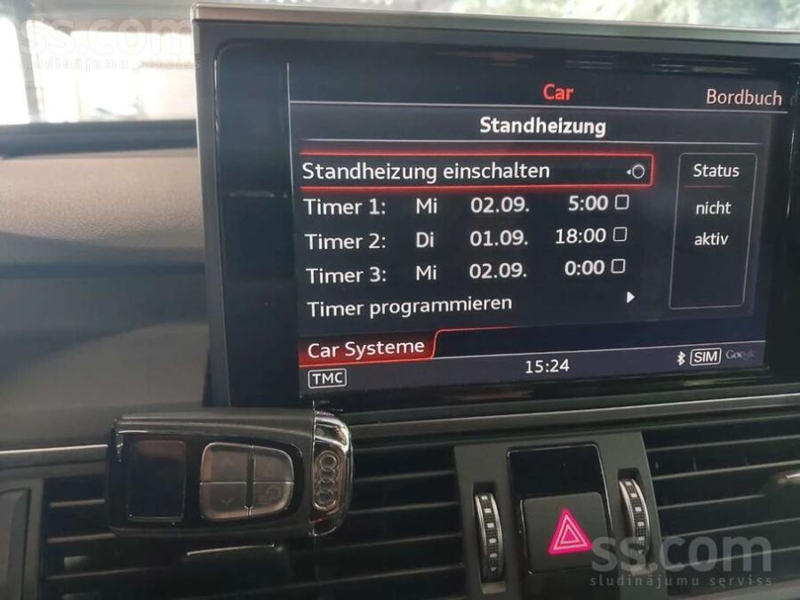 Black Audi A6 2016 in Tukums, with an engine capacity of 3.00 L and mileage of 181 thousand km for 13990 €, photo 14 on AUTOMOTO.COM.LV