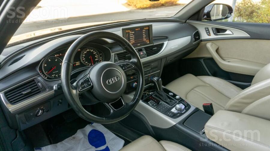 Black Audi A6 2016 in Riga, with an engine capacity of 3.00 L and mileage of 250 thousand km for 14990 €, photo 11 on AUTOMOTO.COM.LV