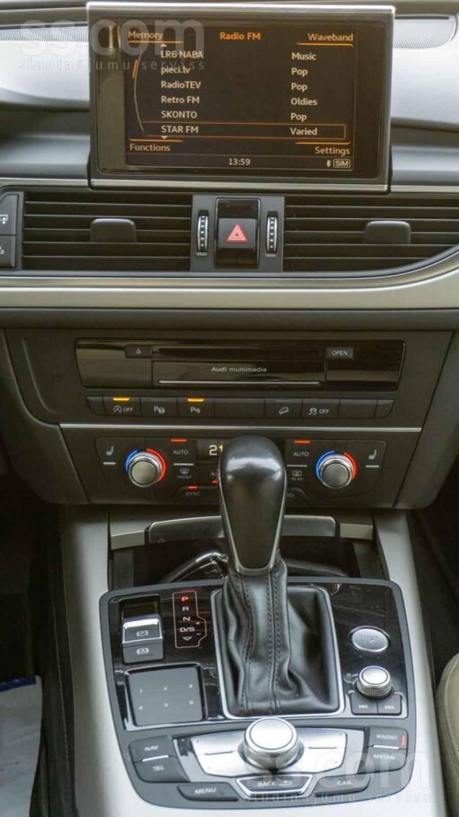 Black Audi A6 2016 in Riga, with an engine capacity of 3.00 L and mileage of 250 thousand km for 14990 €, photo 14 on AUTOMOTO.COM.LV