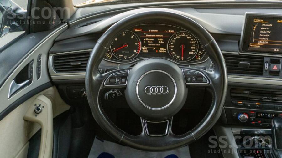 Black Audi A6 2016 in Riga, with an engine capacity of 3.00 L and mileage of 250 thousand km for 14990 €, photo 15 on AUTOMOTO.COM.LV