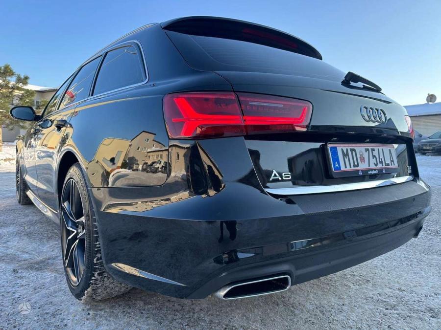 Black Audi A6 2017 in Vilnius, with an engine capacity of 1.97 L and mileage of 300 thousand km for 13450 €, photo 7 on AUTOMOTO.COM.LV
