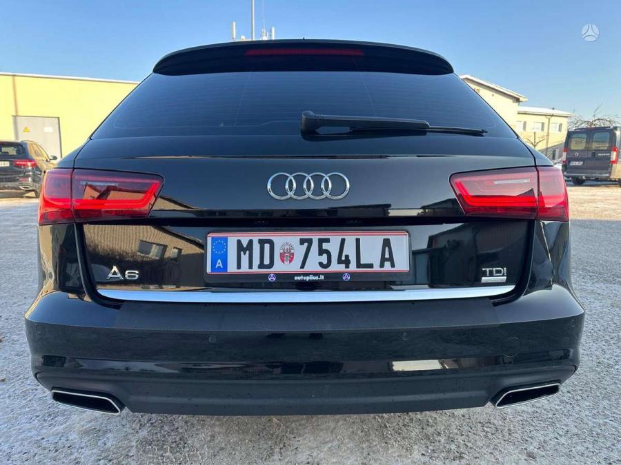Black Audi A6 2017 in Vilnius, with an engine capacity of 1.97 L and mileage of 300 thousand km for 13450 €, photo 8 on AUTOMOTO.COM.LV