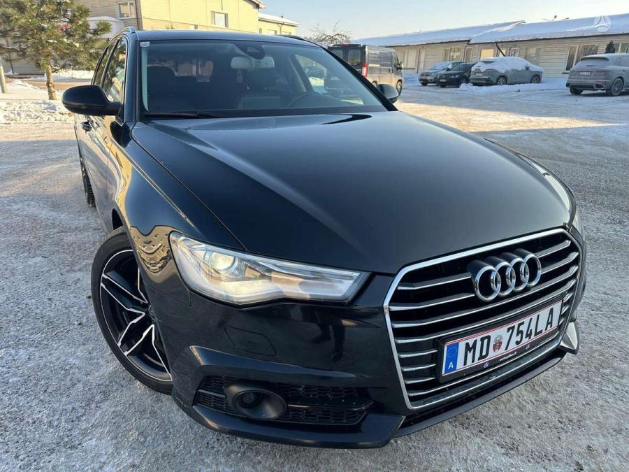 Black Audi A6 2017 in Vilnius, with an engine capacity of 1.97 L and mileage of 300 thousand km for 13450 €, photo 13 on AUTOMOTO.COM.LV
