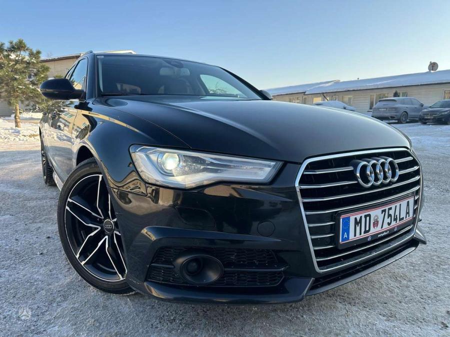 Black Audi A6 2017 in Vilnius, with an engine capacity of 1.97 L and mileage of 300 thousand km for 13450 €, photo 14 on AUTOMOTO.COM.LV