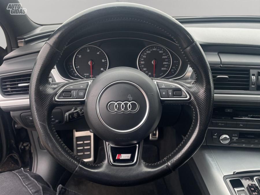 Black Audi A6 2017 in Vilnius, with an engine capacity of 3.00 L and mileage of 259 thousand km for 14999 €, photo 15 on AUTOMOTO.COM.LV