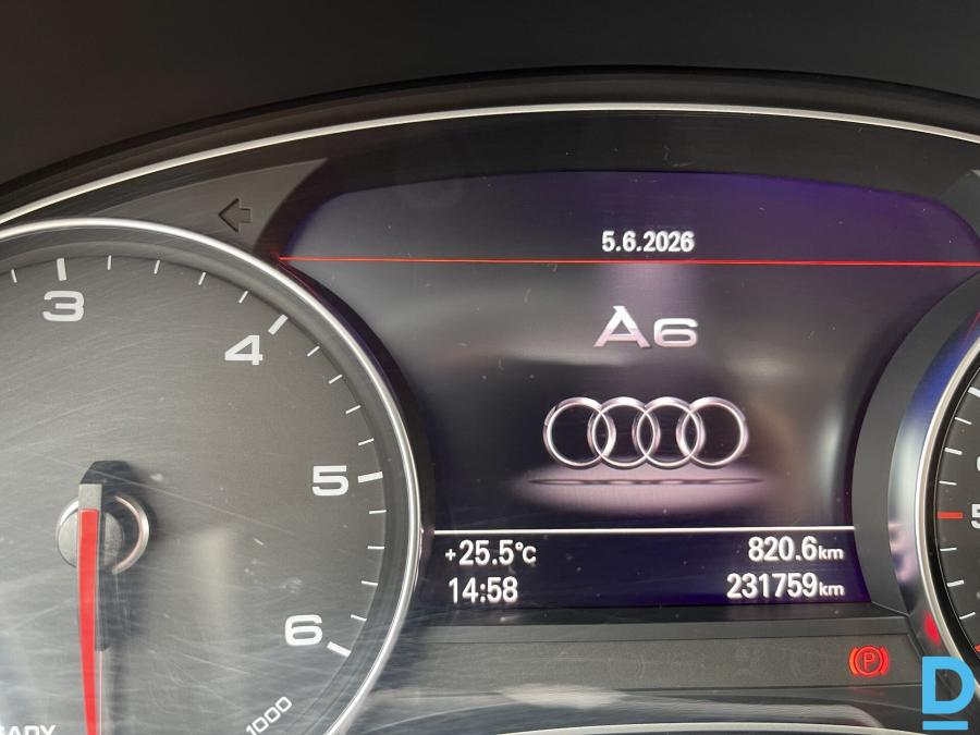 Black Audi A6 2017 in Jelgava, with an engine capacity of 2.00 L and mileage of 232 thousand km for 12500 €, photo 10 on AUTOMOTO.COM.LV