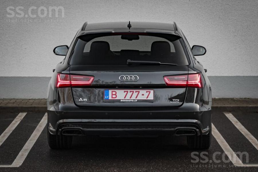 Black Audi A6 2017 in Riga, with an engine capacity of 3.00 L and mileage of 203 thousand km for 22950 €, photo 6 on AUTOMOTO.COM.LV