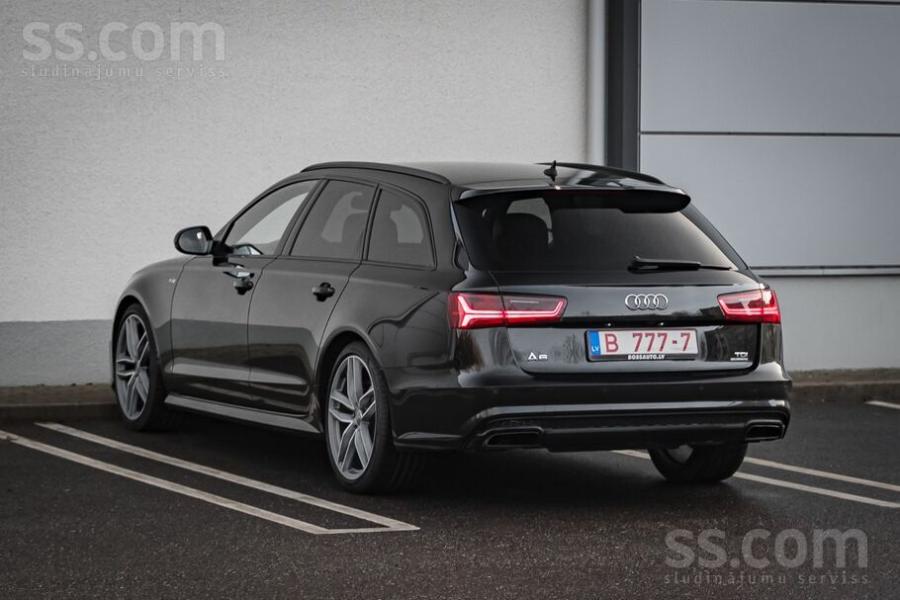Black Audi A6 2017 in Riga, with an engine capacity of 3.00 L and mileage of 203 thousand km for 22950 €, photo 7 on AUTOMOTO.COM.LV
