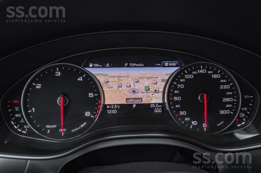 Black Audi A6 2017 in Riga, with an engine capacity of 3.00 L and mileage of 203 thousand km for 22950 €, photo 27 on AUTOMOTO.COM.LV