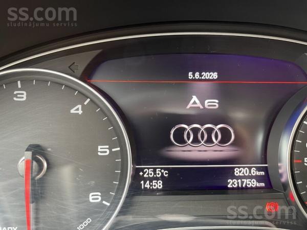 Black Audi A6 2017 in Jelgava, with an engine capacity of 2.00 L and mileage of 231 thousand km for 12900 €, photo 9 on AUTOMOTO.COM.LV