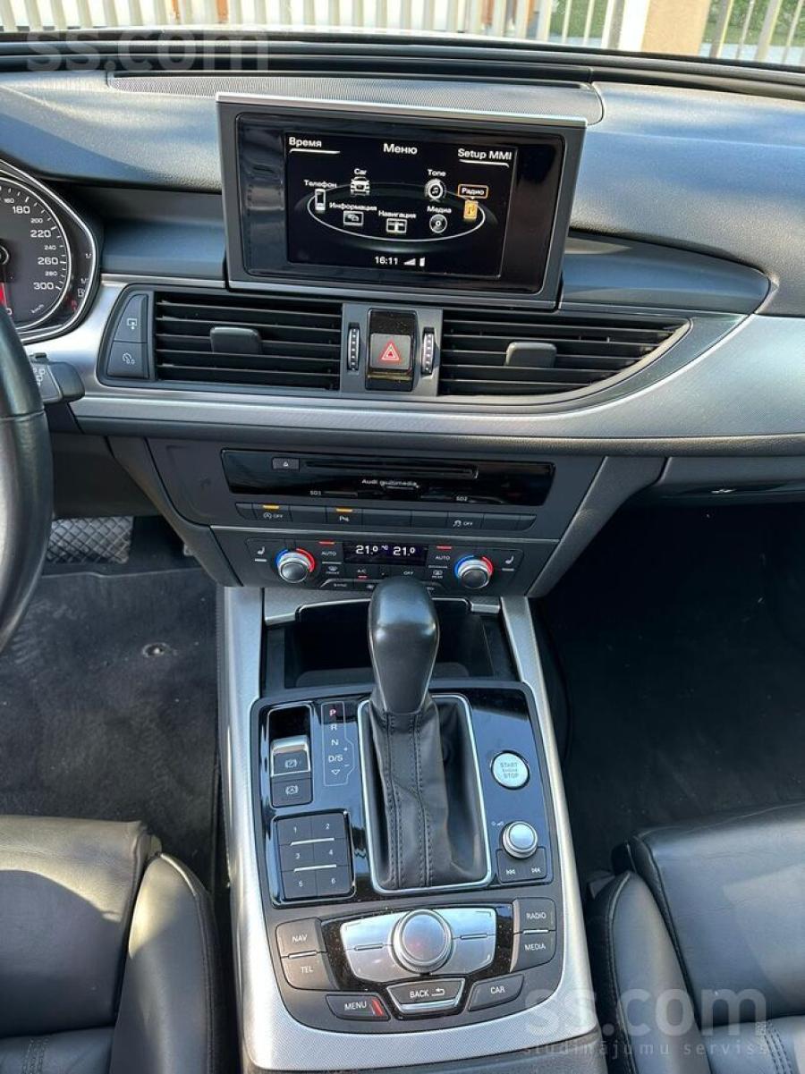 Black Audi A6 2017 in Jelgava, with an engine capacity of 2.00 L and mileage of 295 thousand km for 15000 €, photo 16 on AUTOMOTO.COM.LV