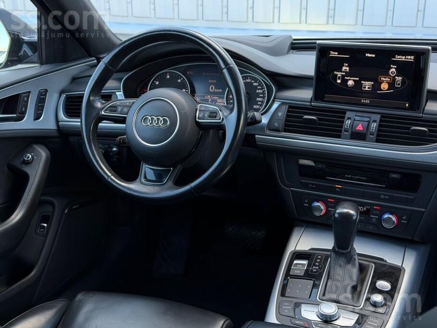 Black Audi A6 2017 in Riga, with an engine capacity of 3.00 L and mileage of 181 thousand km for 17480 €, photo 15 on AUTOMOTO.COM.LV